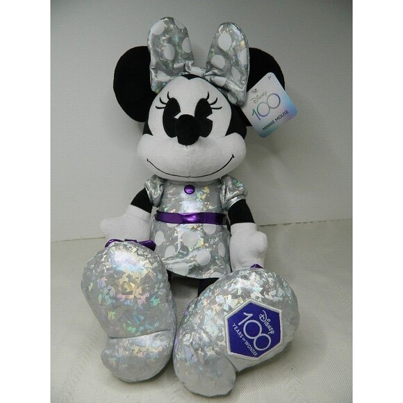 Disney | Toys | Disney 0 Years Of Wonder Minnie Mouse 18 Plush Silver ...